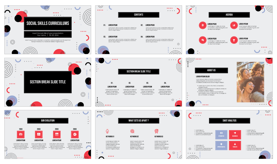 Social Skills Curriculums Free Google Slides PowerPoint Templates