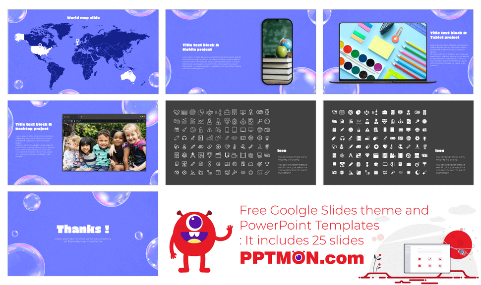 Bubble Education Google Slides Themes PowerPoint Templates