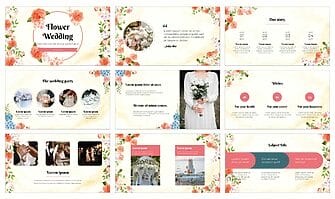 Flower Wedding Free Google Slides Theme PowerPoint Template