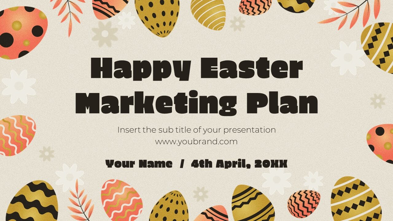 Happy Easter Marketing Plan Google Slides PowerPoint Template