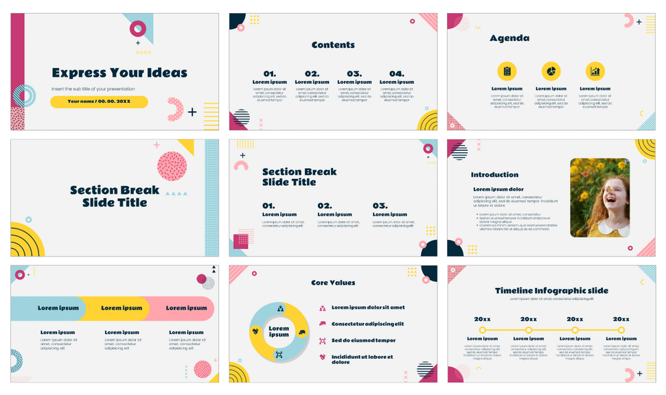 Express Your Ideas Google Slides Themes PowerPoint Templates