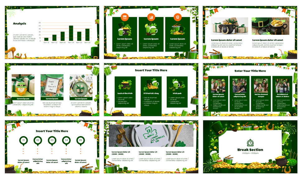 History of Saint Patrick Google Slides Theme PowerPoint Template