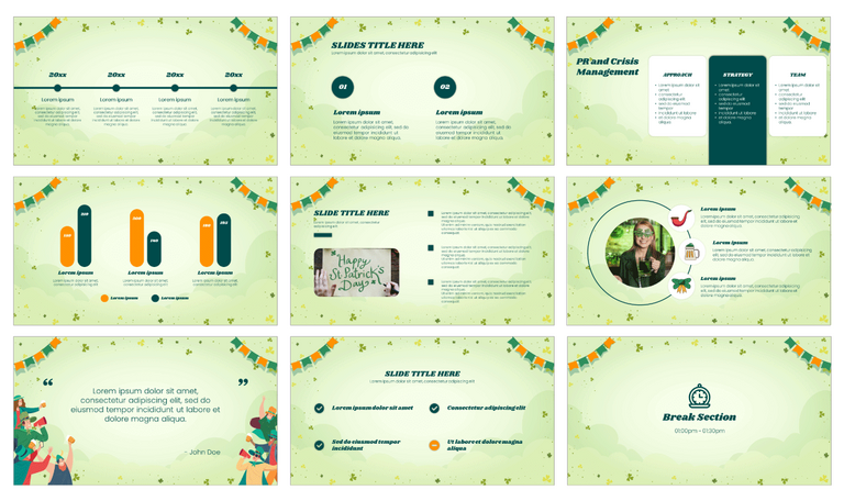 Celebrate St. Patrick's Day Google Slides PowerPoint Templates