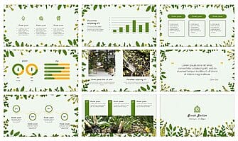 Spring Green Botanical Free Google Slides PowerPoint Templates