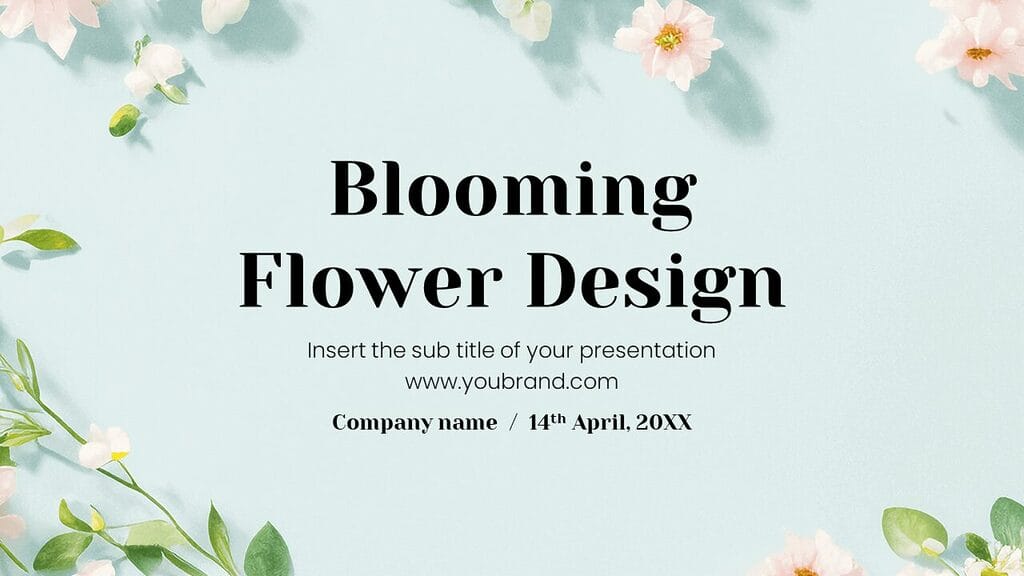 Blooming - Free Powerpoint templates and Google Slides themes