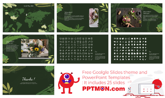 Botanical Resume Google Slides Themes PowerPoint Templates