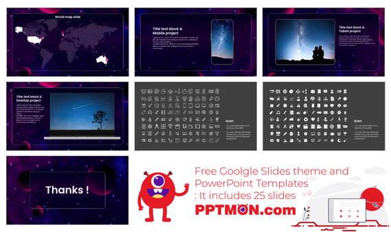 Explore the Universe Google Slides Themes PowerPoint Templates