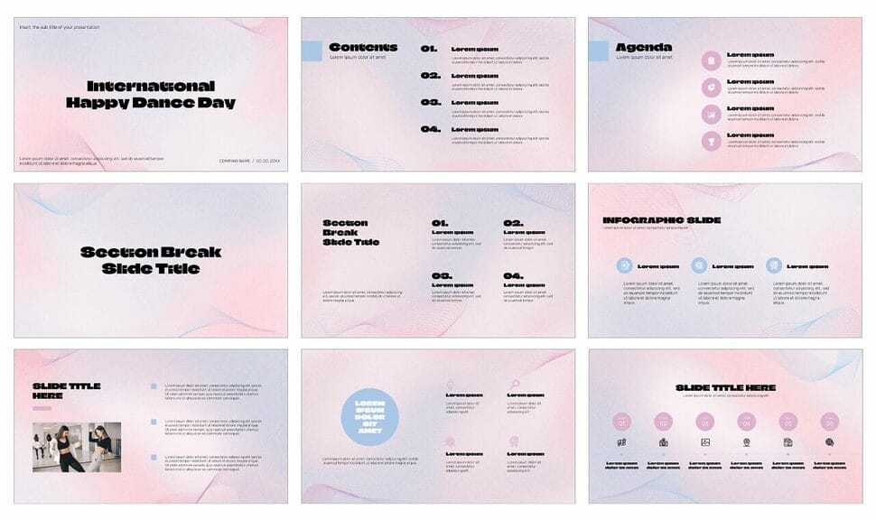 International Happy Dance Day Free Google Slides PPT Template