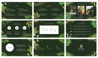 Botanical Resume Google Slides Themes PowerPoint Templates