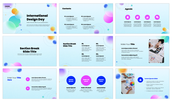 Happy International Design Day Google Slide PowerPoint Template