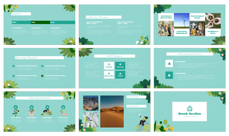 World Earth Day Free Google Slides Theme PowerPoint Template