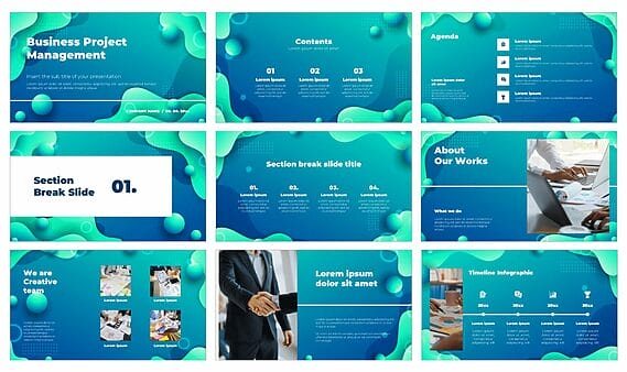 Business Project Management Google Slides PowerPoint Template