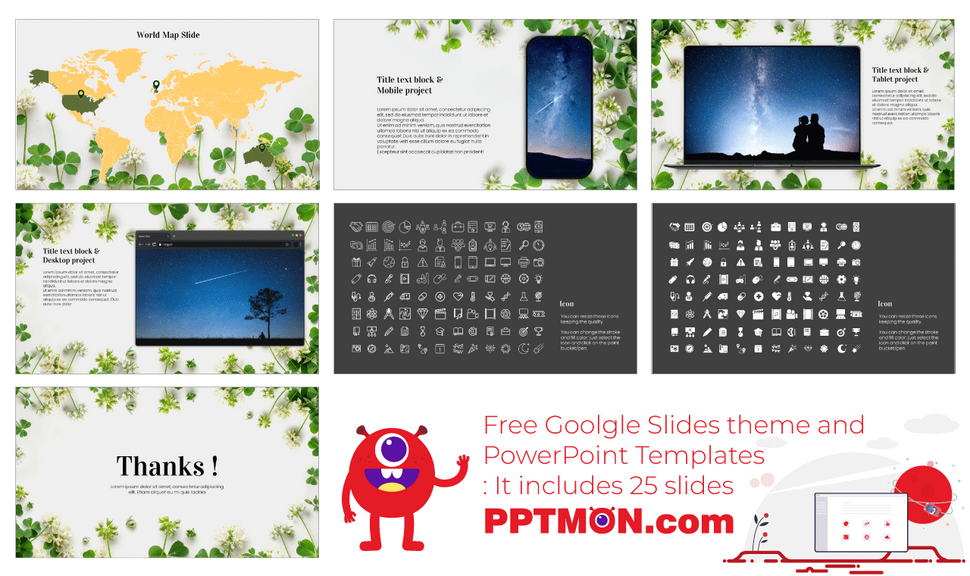 Be a Clover Lover Free Google Slides Theme PowerPoint Template