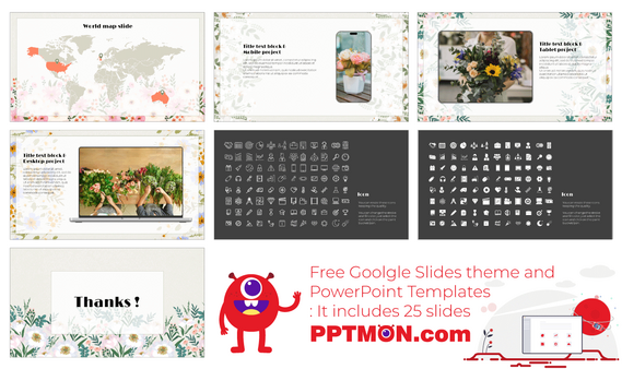 Forest Flowers Free Google Slides Themes PowerPoint Templates
