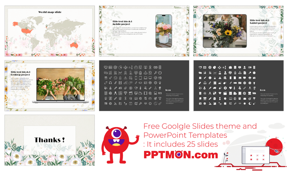 Forest Flowers Free Google Slides Themes PowerPoint Templates