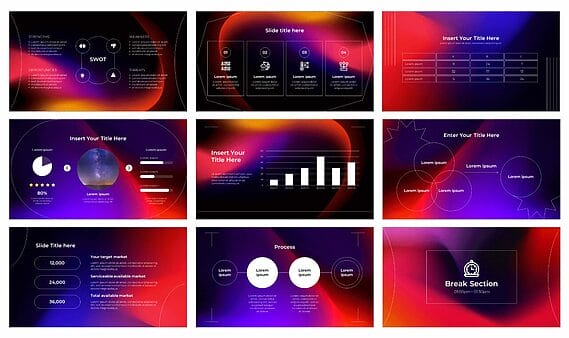 Gradient Design Pitch Deck Google Slides PowerPoint Templates