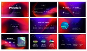 Gradient Design Pitch Deck Google Slides PowerPoint Templates