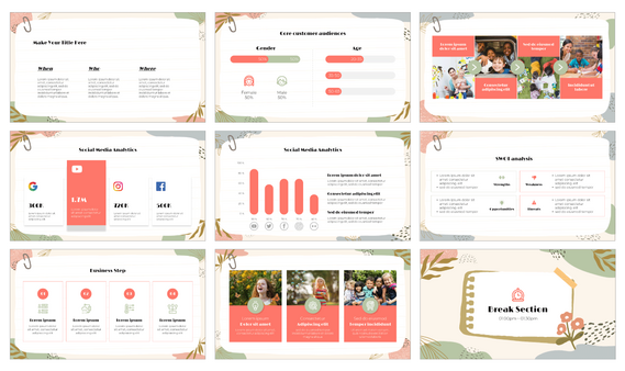 Aesthetic Sticky Notes Google Slides Theme PowerPoint Template
