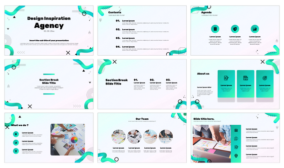 Design Inspiration Agency Google Slides PowerPoint Templates