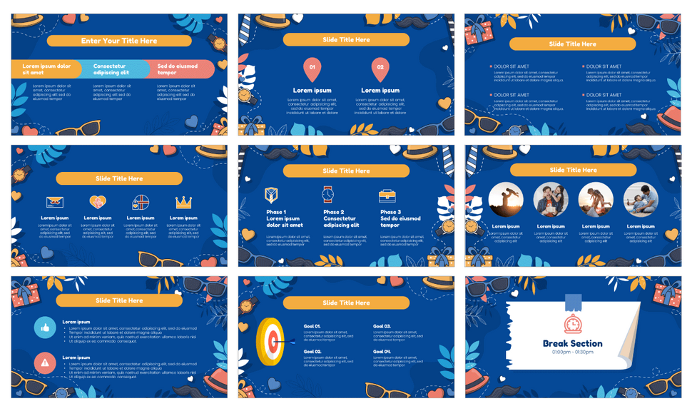 Celebrate Father's Day Free Google Slides PowerPoint Templates