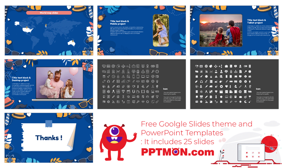 Celebrate Father's Day Free Google Slides PowerPoint Templates