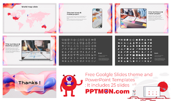 Fluid Organic Abstract Google Slides Theme PowerPoint Template