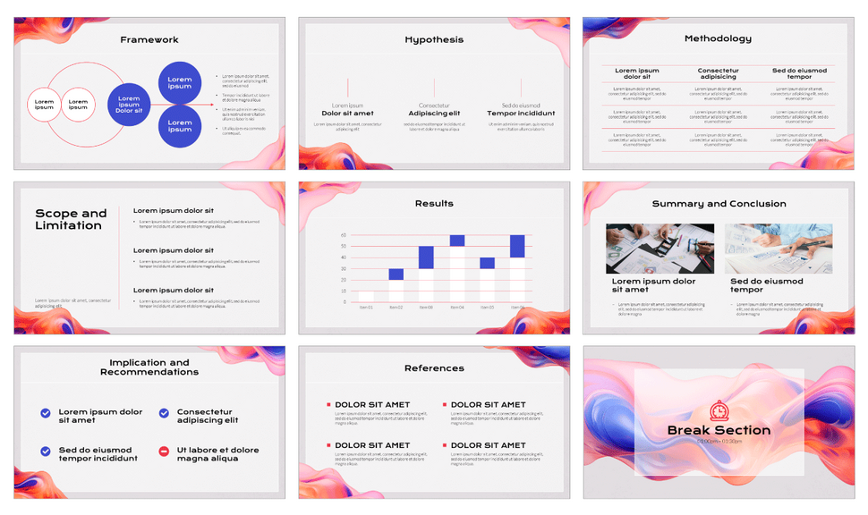 Fluid Organic Abstract Google Slides Theme PowerPoint Template