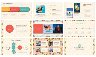 Happy Summer Pattern Google Slides Themes PowerPoint Templates