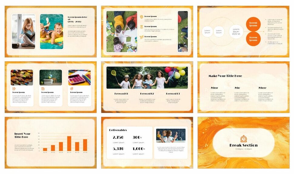 Bright Lesson Plans Google Slides Themes PowerPoint Templates