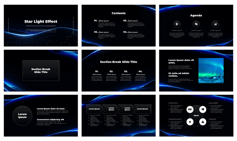 Star Light Effect Free Google Slides Themes PowerPoint Templates