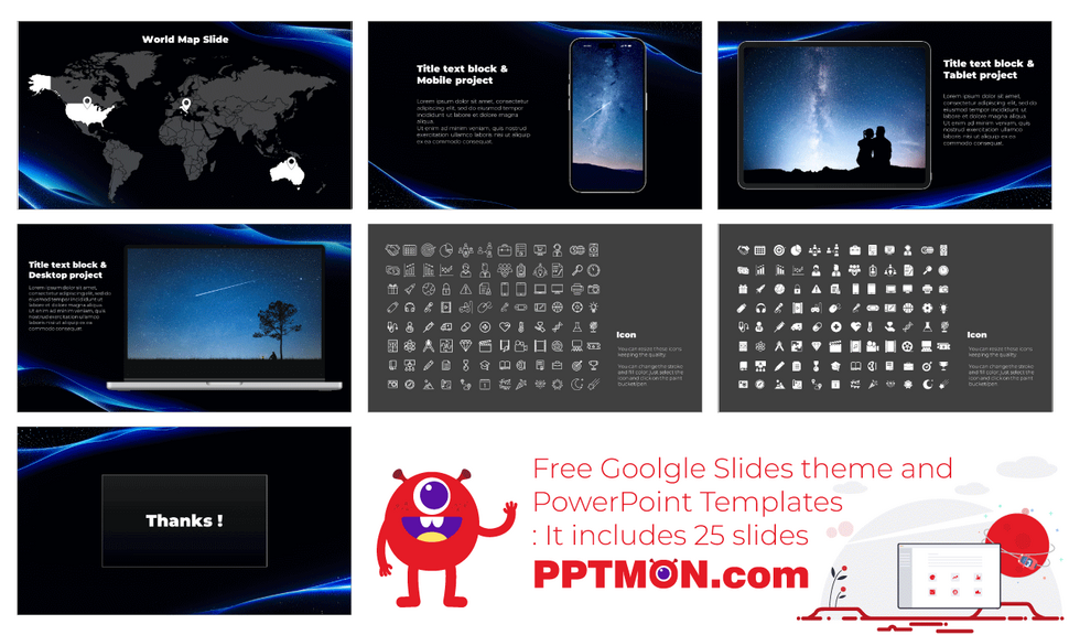Star Light Effect Free Google Slides Themes PowerPoint Templates
