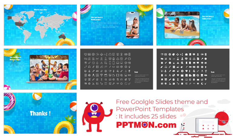 Enjoy Summer Vacation Free Google Slides PowerPoint Templates