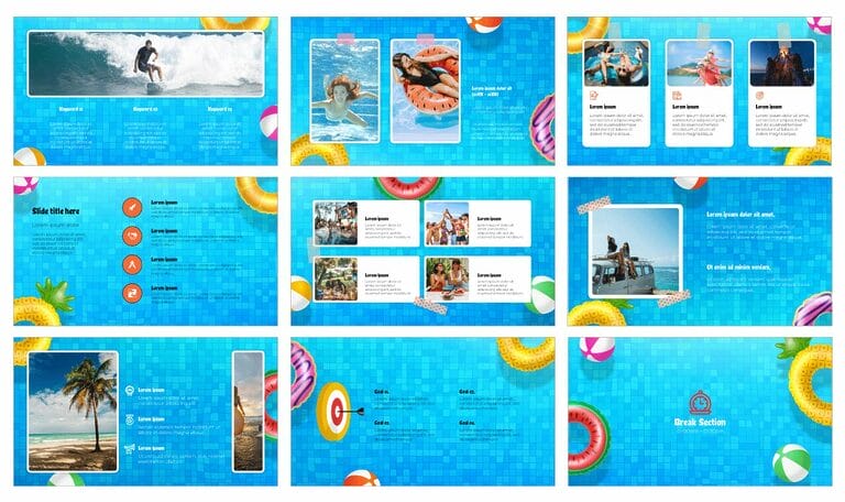 Enjoy Summer Vacation Free Google Slides PowerPoint Templates