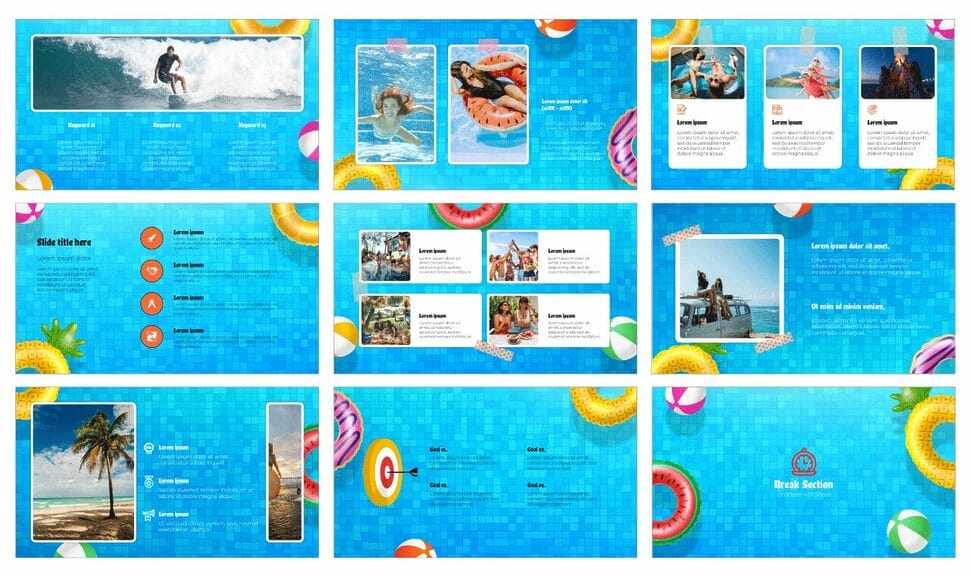 Enjoy Summer Vacation Free Google Slides PowerPoint Templates