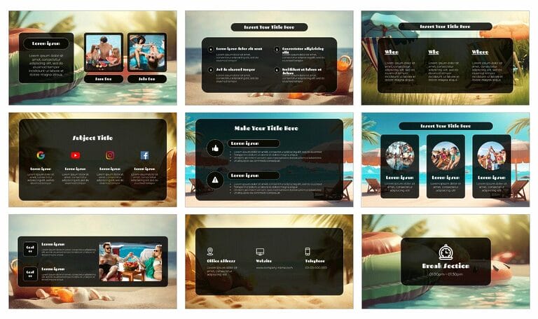 Sunny Holidays Free Google Slides Themes PowerPoint Templates