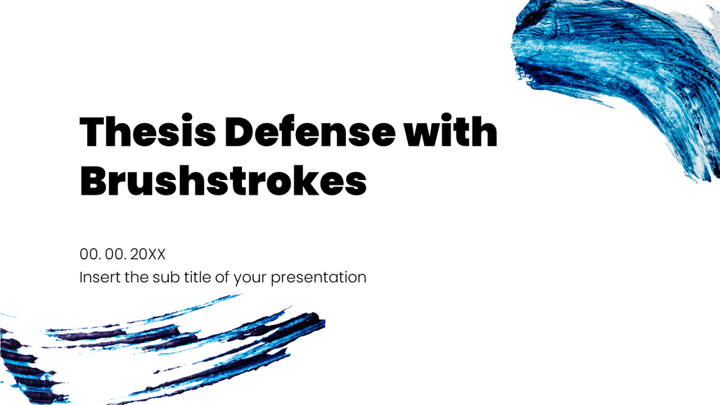 Brushstrokes - Free Powerpoint templates and Google Slides themes
