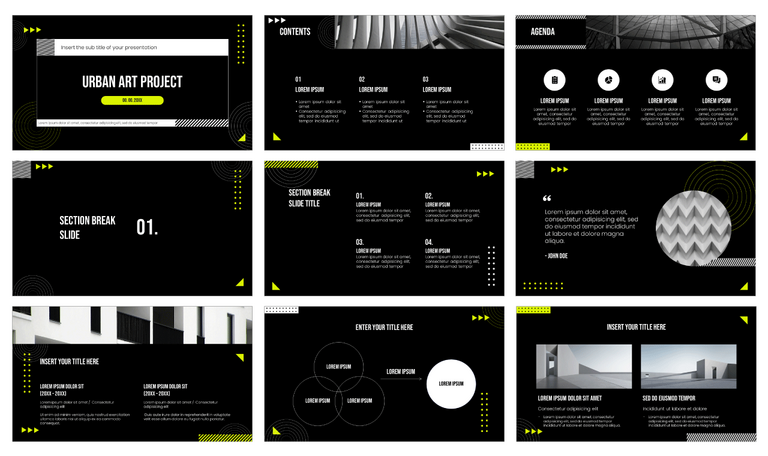 Urban Art Project Free Google Slides Theme PowerPoint Template
