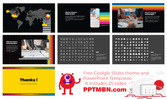 80s Retro Graphics Presentation Templates - Google Slides & PPT