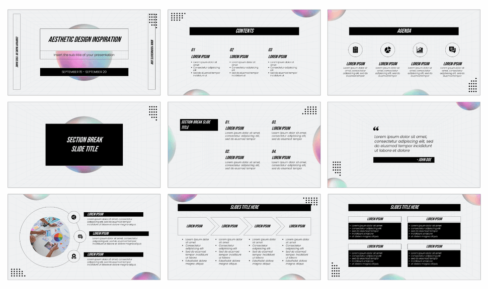 Aesthetic Design Inspiration Google Slides PowerPoint Templates