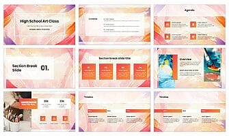 High School Art Class Presentation Templates -Google Slides&PPT