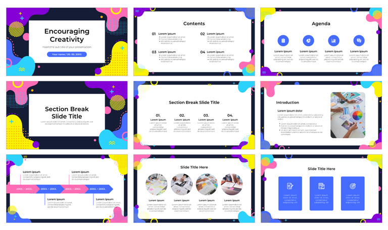 Encouraging Creativity Google Slides Theme PowerPoint Template