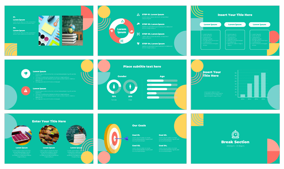 Simple Education Presentation Templates - Google Slides and PPT