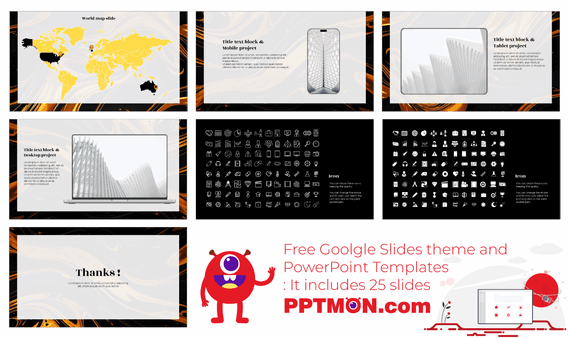 Abstract Liquid Marble Free Google Slides PowerPoint Templates