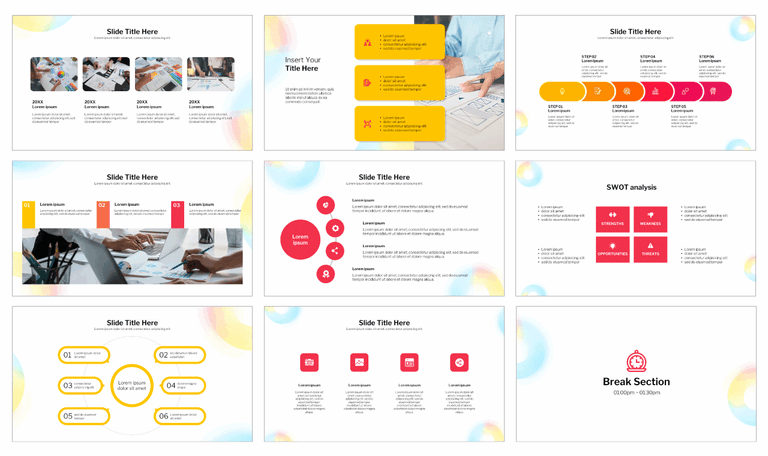 Minimalist Slides for Meeting Google Slides PowerPoint Templates