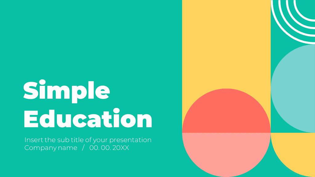 Education presentation - Free PowerPoint templates Google Slides theme
