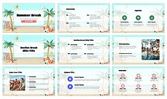 Summer Break Free Presentation Templates -Google Slides & PPT