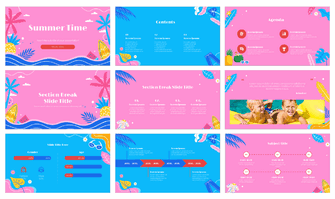 Summer Time Free Presentation Template - Google Slides & PPT