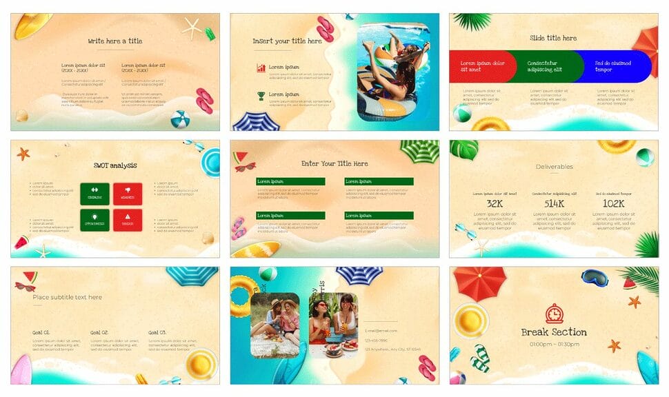 Welcome Summer Holidays Google Slides PowerPoint Templates