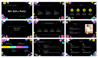 90s Retro Party Free Google Slides Themes PowerPoint templates