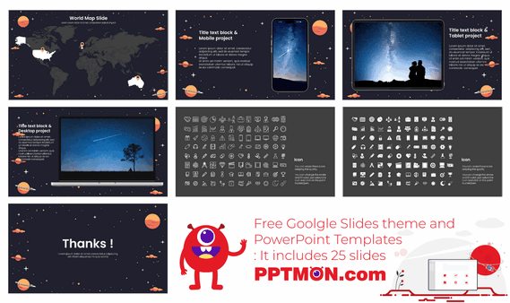 Space Exploration Class Presentation Templates - Google Slides